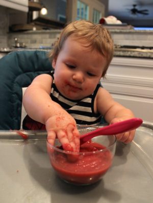 Apple Strawberry & Beets Puree Recipe - Redhead Baby Mama | Atlanta Blogger
