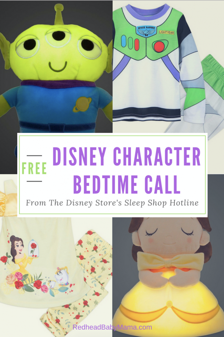 Disney Store’s Sleep Shop Hotline: Free Disney Character Call - Redhead ...