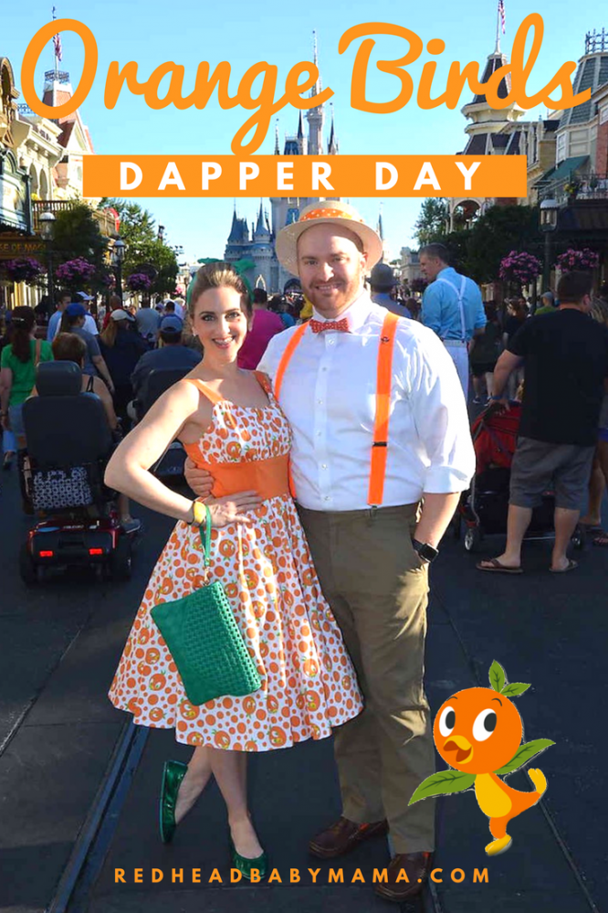 Orange Bird Disneybound for Dapper Day - Redhead Baby Mama | Atlanta ...